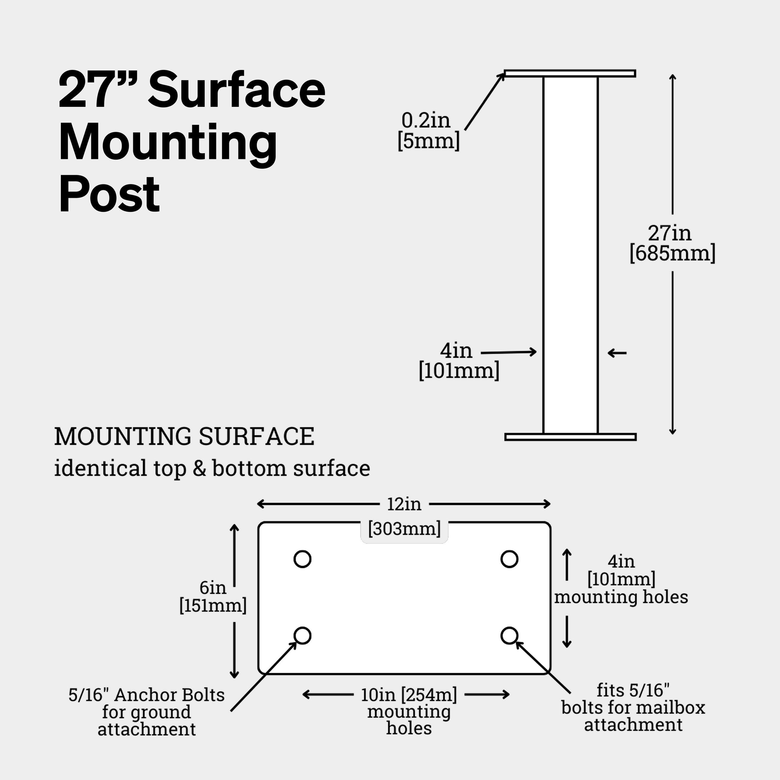 Surface Mounted Post