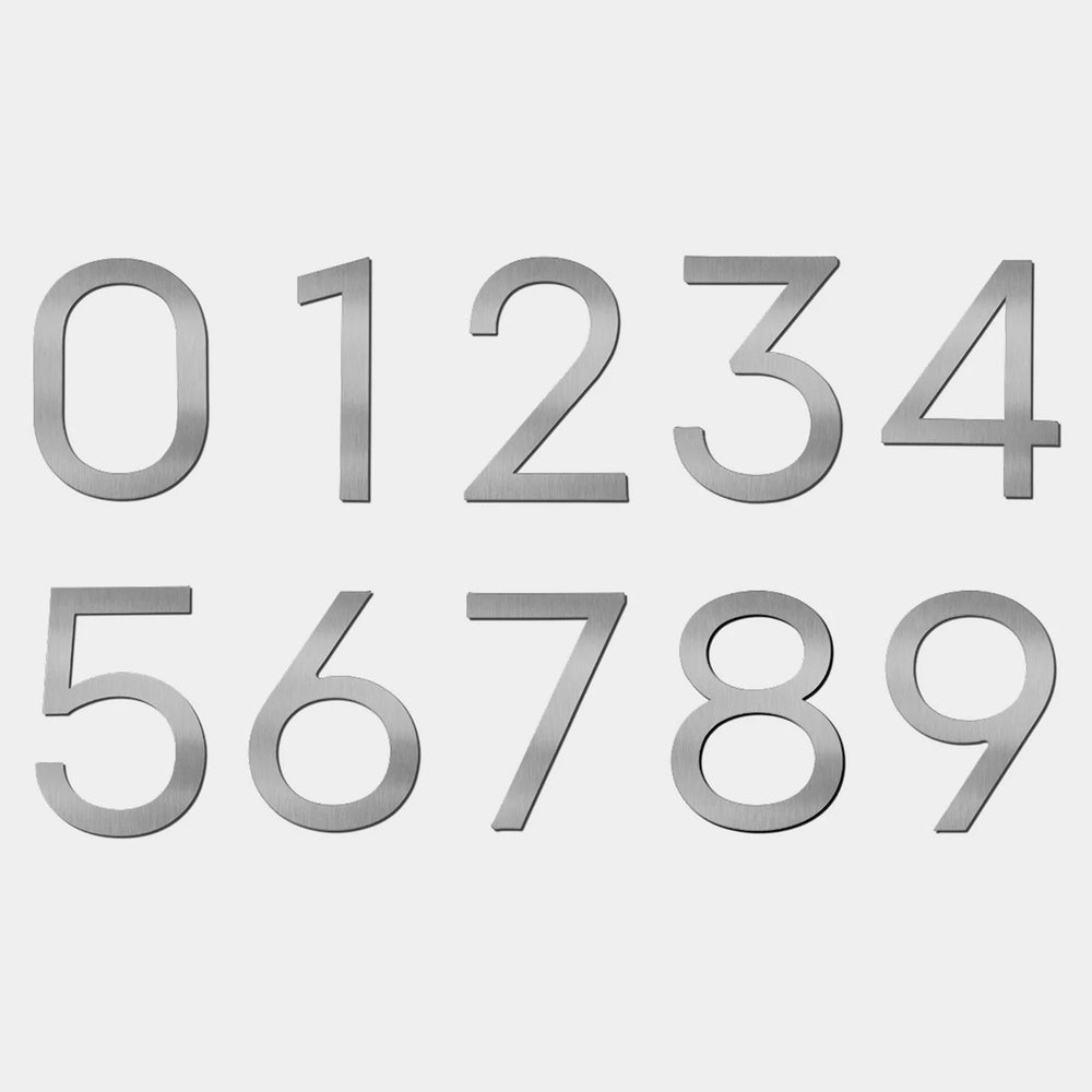 Modern 4-Inch House Address Numbers | Adoorn