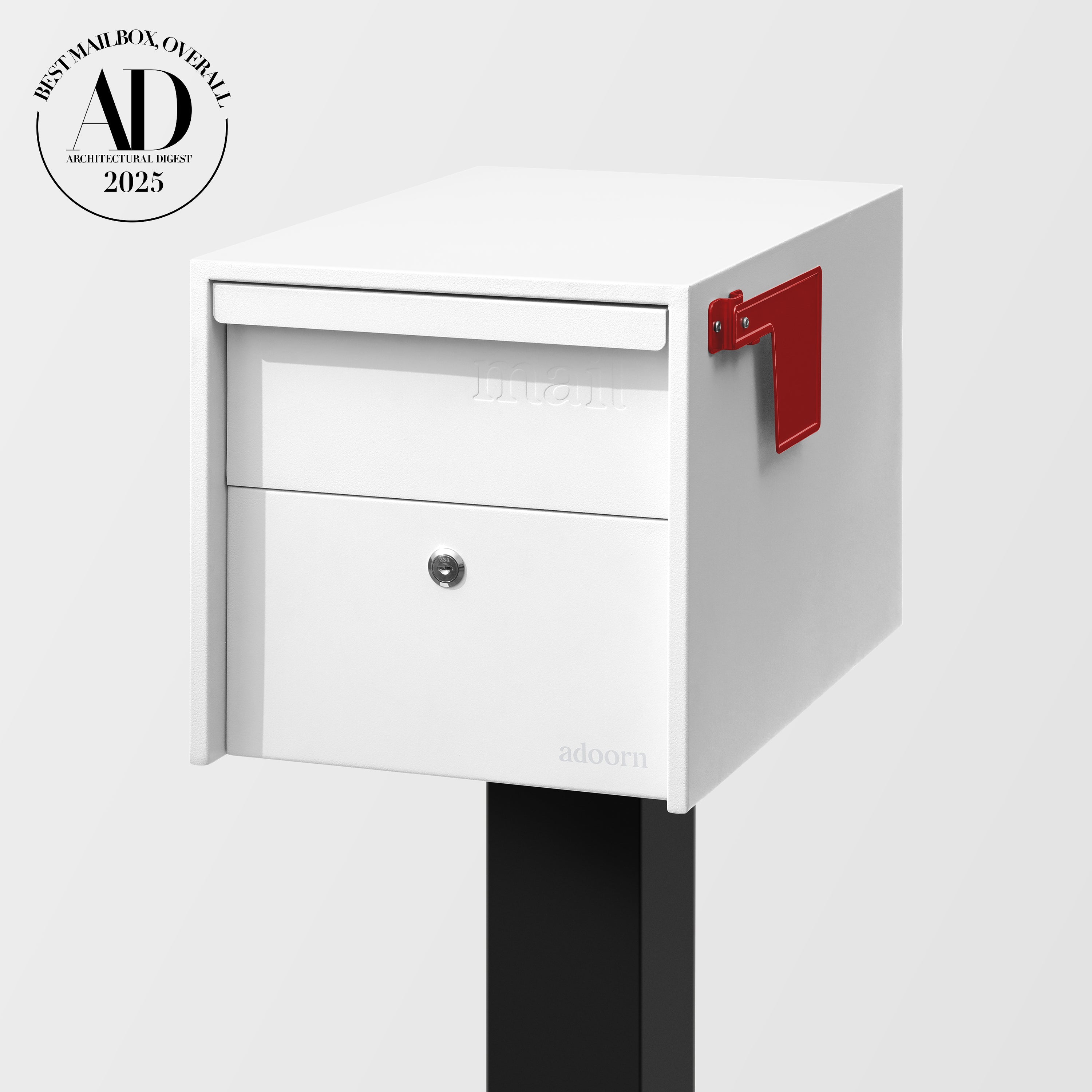 Locking Post Mount Mailbox | Small