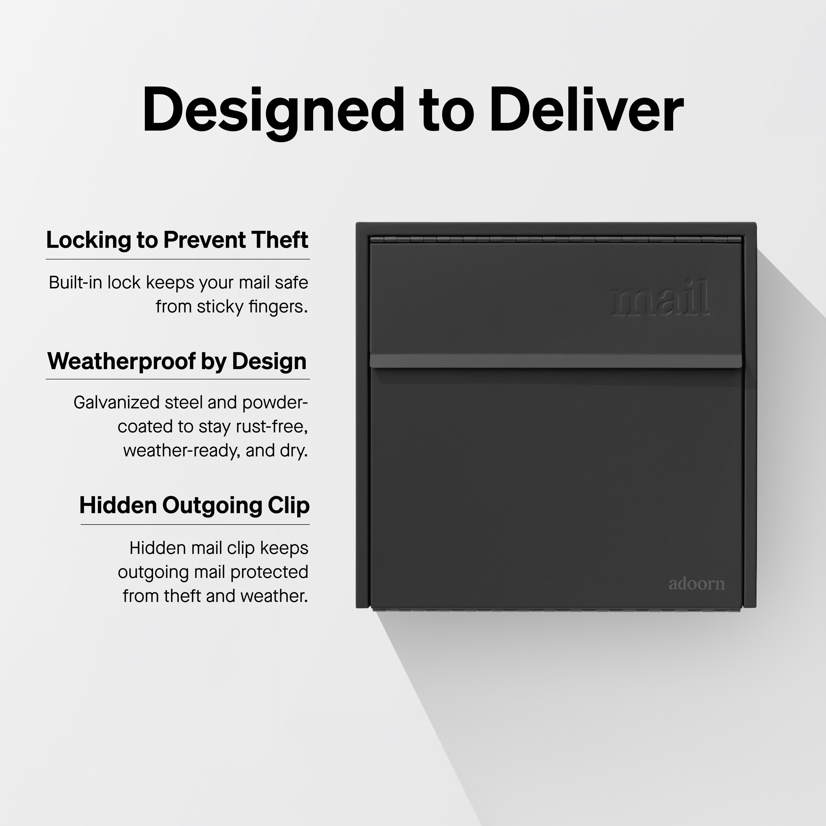 Wall Mount Mailbox | Small