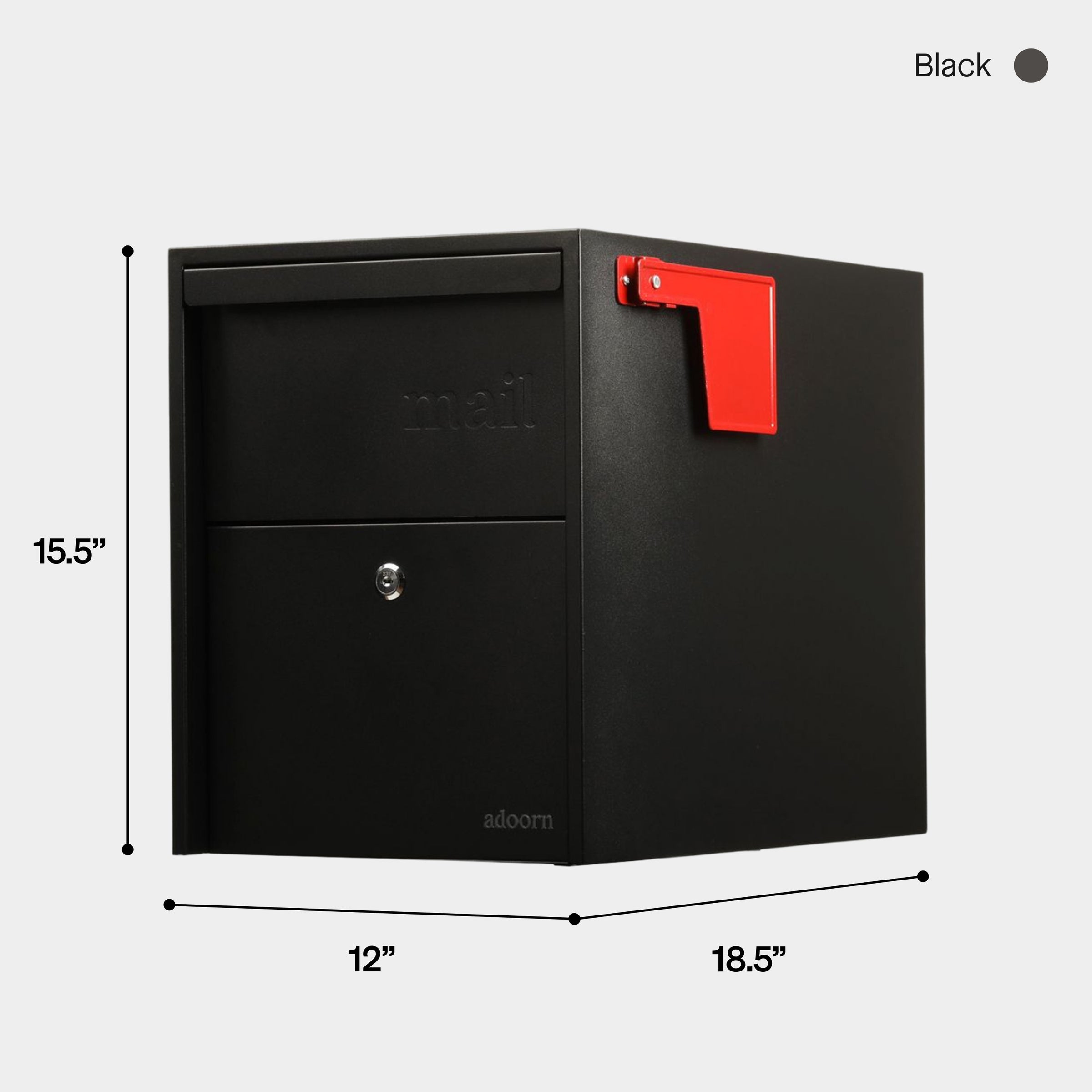 Post Mount Locking Mailbox | Large