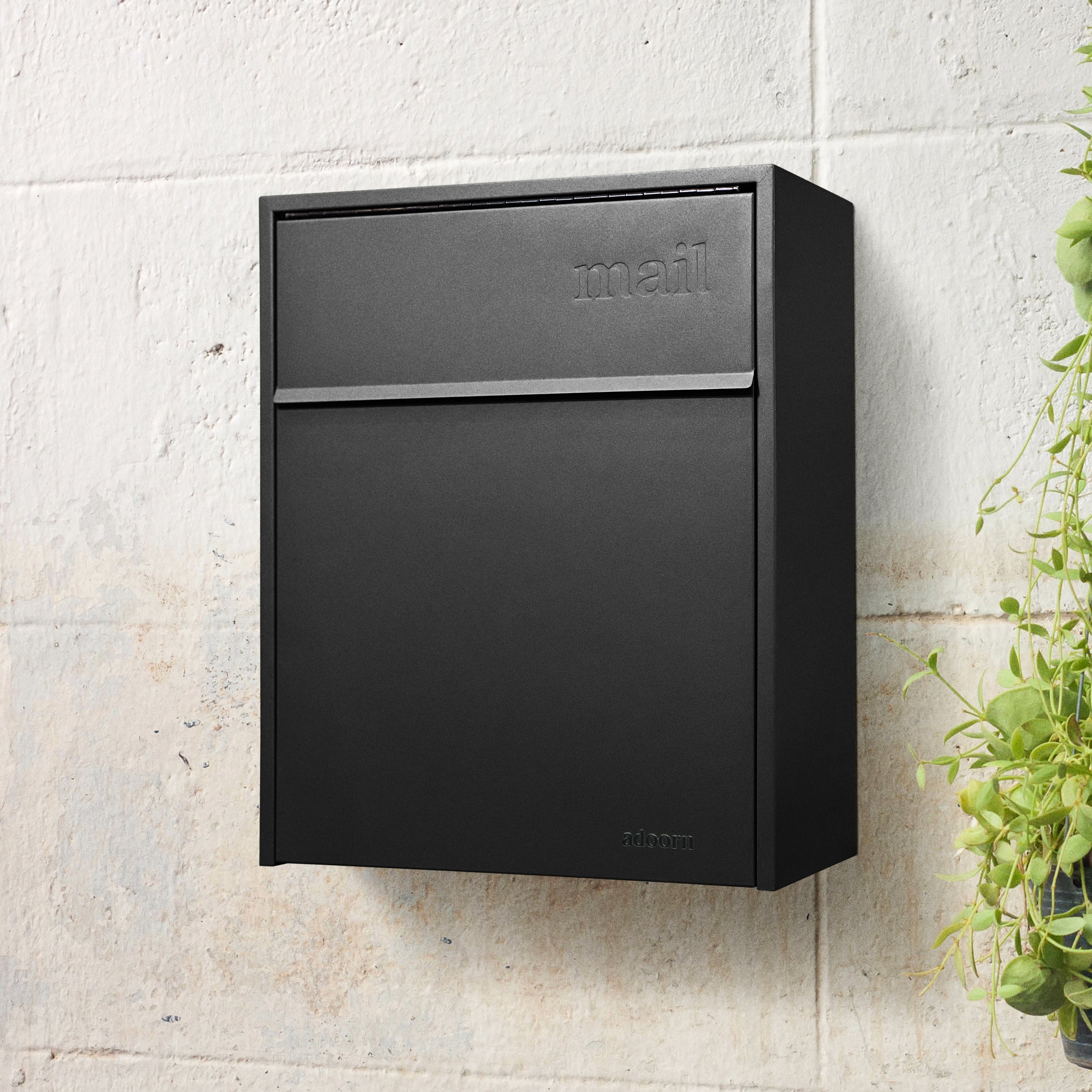 Large Locking Wall Mount Mailbox | Adoorn